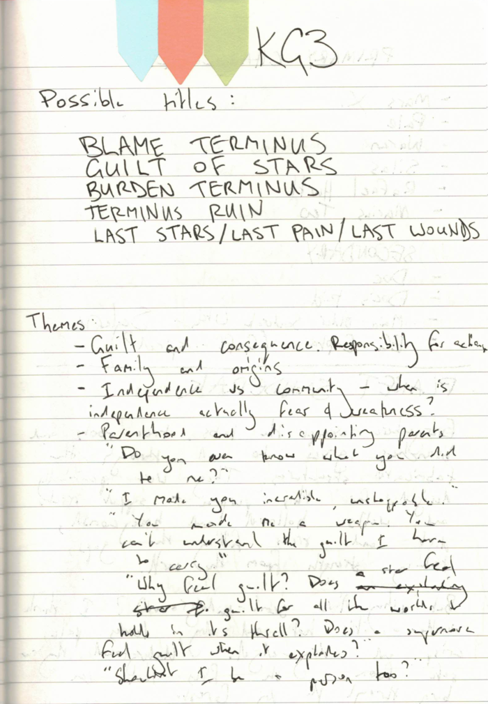 The Process – Outlining – corey jae white